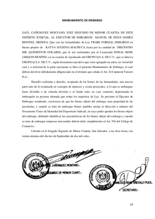 Formulario De Orden De Embargo En Texas