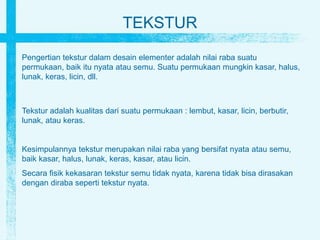 Elemen Elemen Desain | PPTX