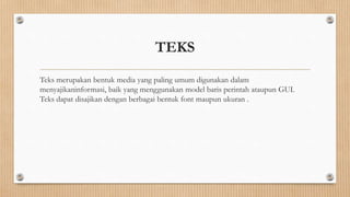 Elemen elemen multimedia (rina rahmawati 2D) | PPTX
