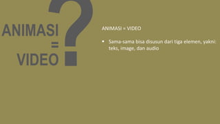 Elemen animasi dalam Multimedia | PDF