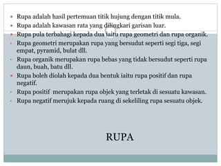 Elemen asas senireka fesyen | PPTX