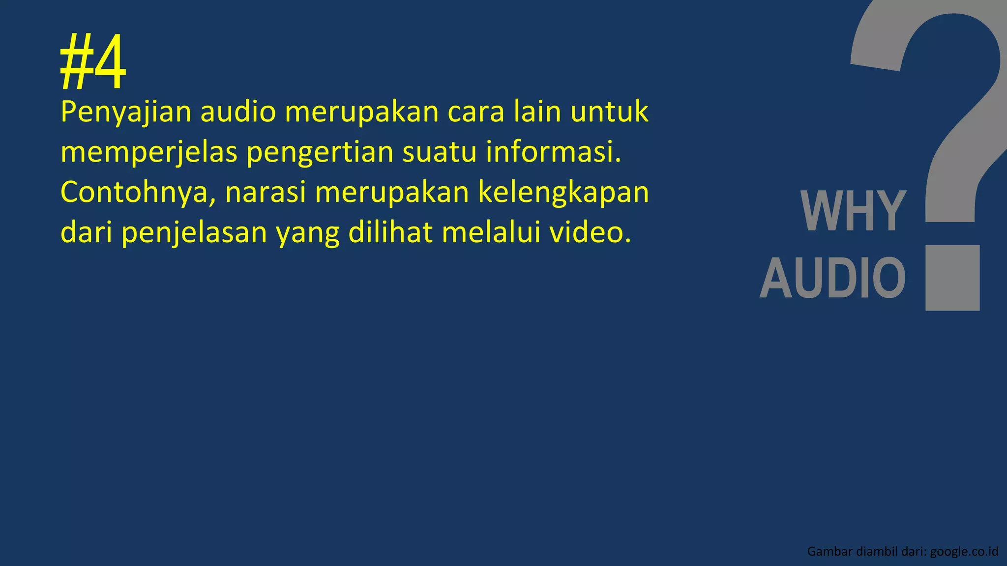 Elemen audio dalam multimedia | PPT