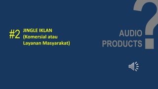 Elemen audio dalam multimedia | PPT