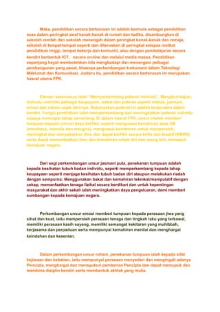 Elemen fpk | PDF