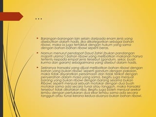 Elemen haram riba | PPT