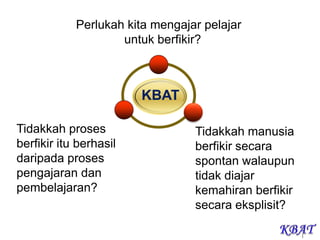Elemen KBAT Dalam Instrumen Pentaksiran | PDF