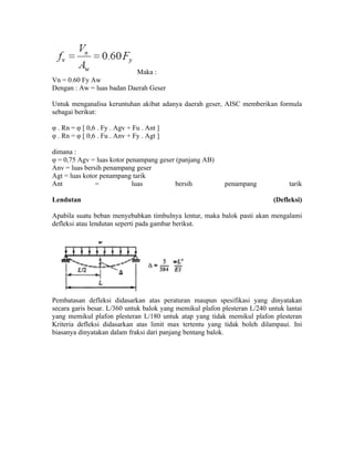 Elemen lentur balok | DOC