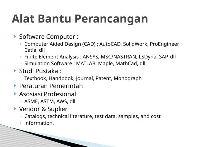 ELEMEN MESIN - DASAR PERANCANGAN MESIN 1 | PPTX