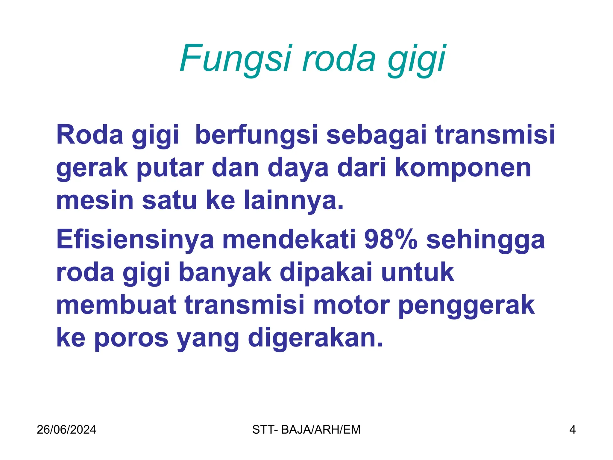 ELEMEN MESIN roda gigi dan fungsi nya .ppt