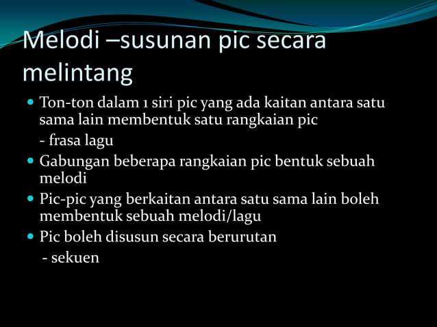 Elemen muzik dalam p&p | PPTX