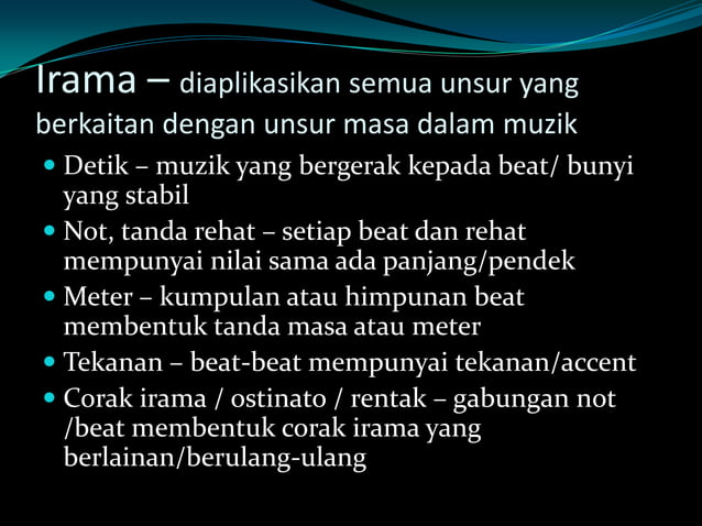 Elemen muzik dalam p&p | PPTX