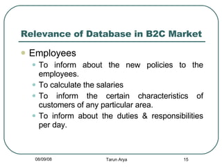 Element, Sources, Relevance Of Database | PPT