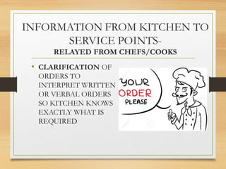 Lesson 1- Liaise between kitchen and service areas | PPTX