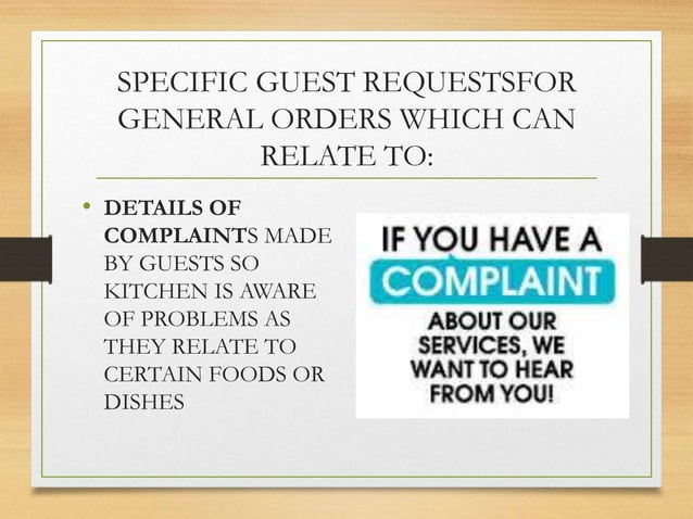 Lesson 1- Liaise between kitchen and service areas | PPTX