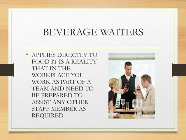 Lesson 1.1- Liaise with kitchen and service areas | PPTX | Home ...