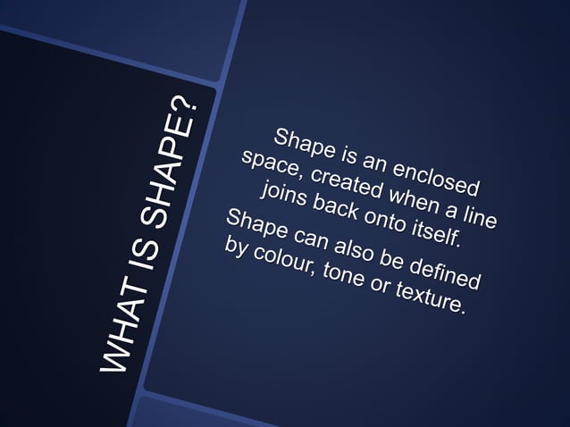 Elements of Art: Shape | PPTX