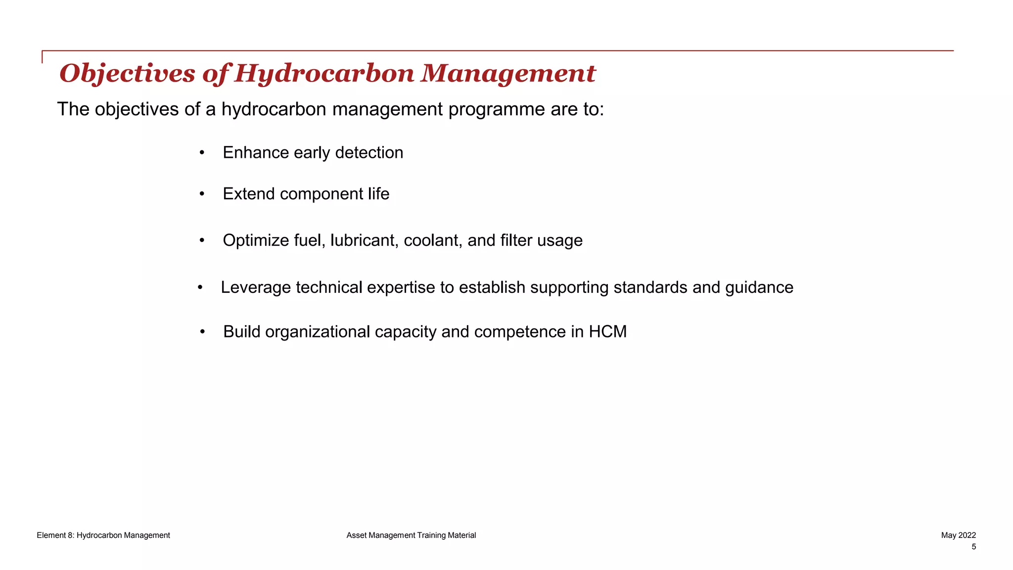 Element 8 - Hydrocarbon Management_v4_22 May.pptx