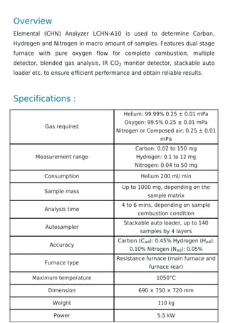 Elemental-(CHN)-Analyzer | PDF