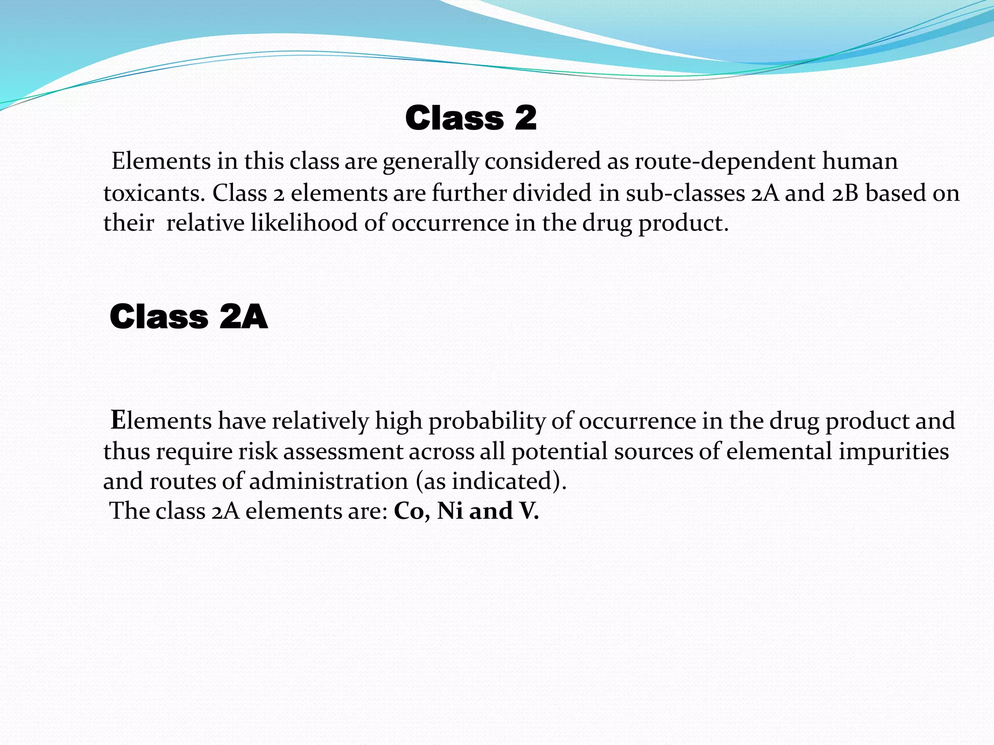 elemental classification & control of elemental impurities.pptx