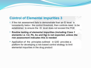 elemental classification & control of elemental impurities.pptx