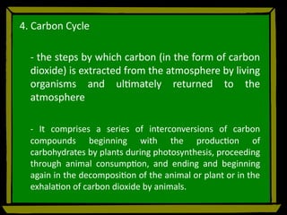 elemental cycles as a lesson in world geography | PPTX