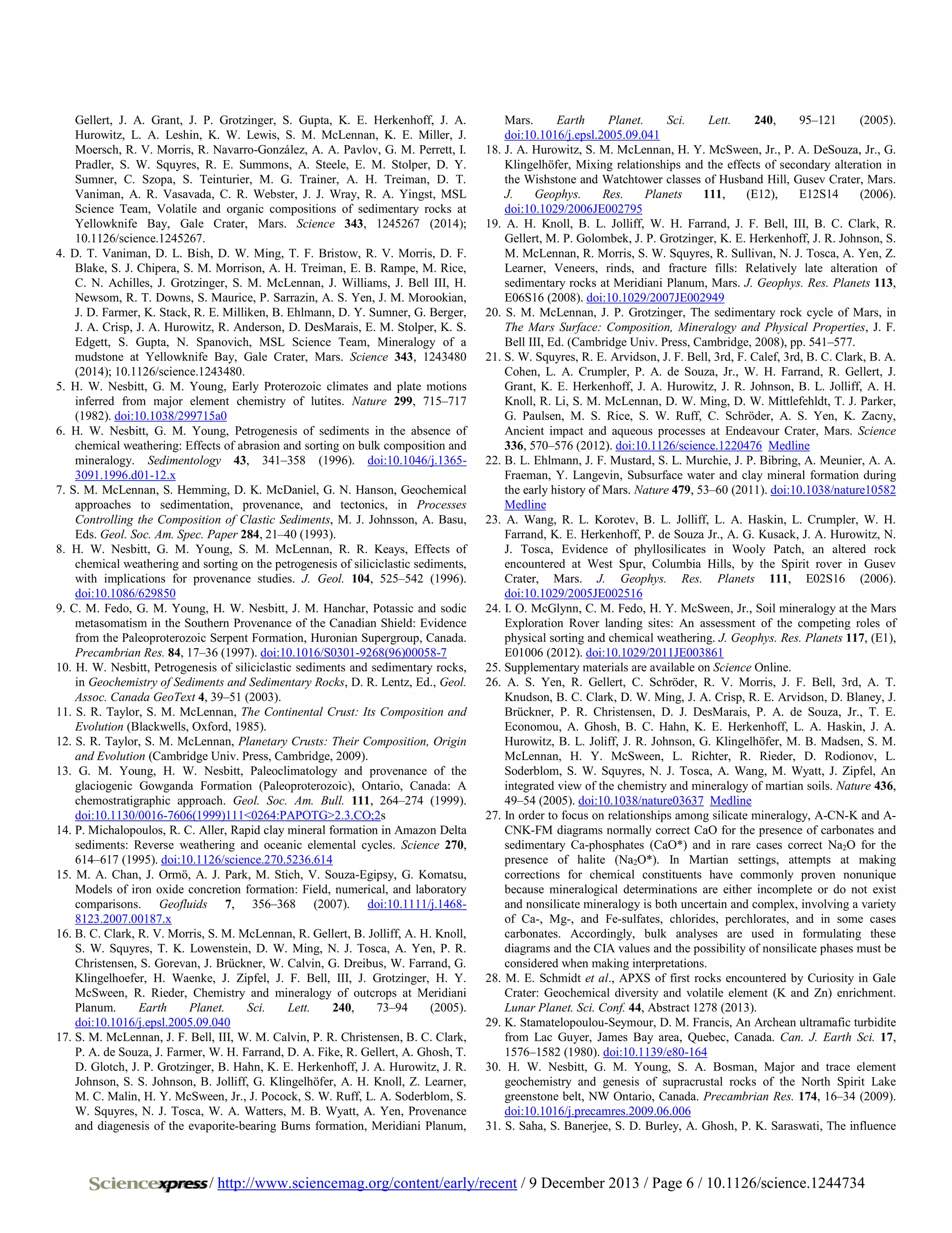 Elemental geochemistry of_sedimentary_rocks_at_yellowknife_bay_gale ...
