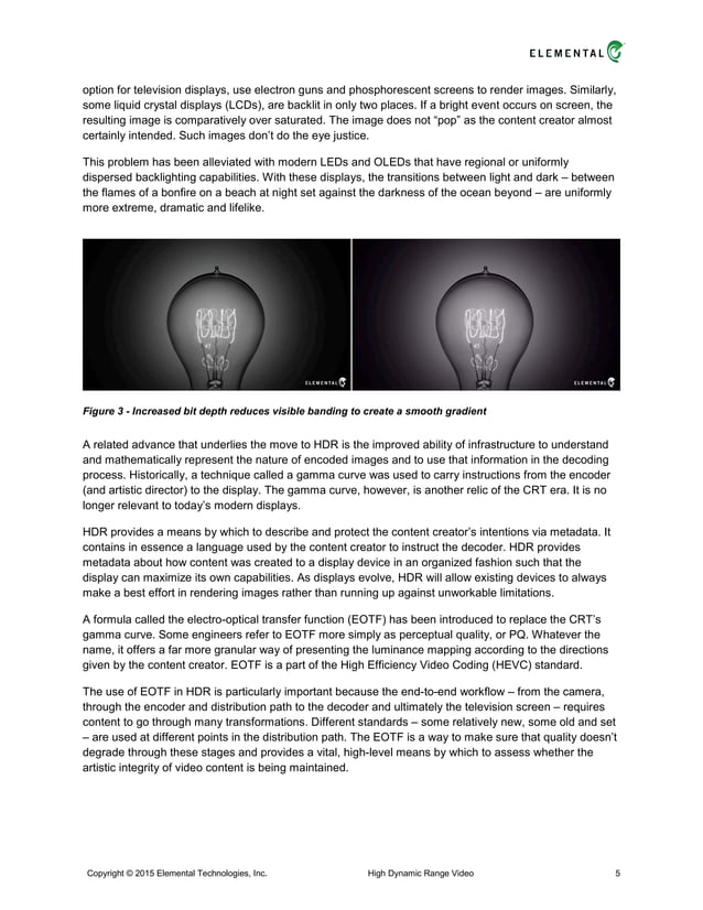 Elemental high dynamic _ range_video_white_paper | PDF