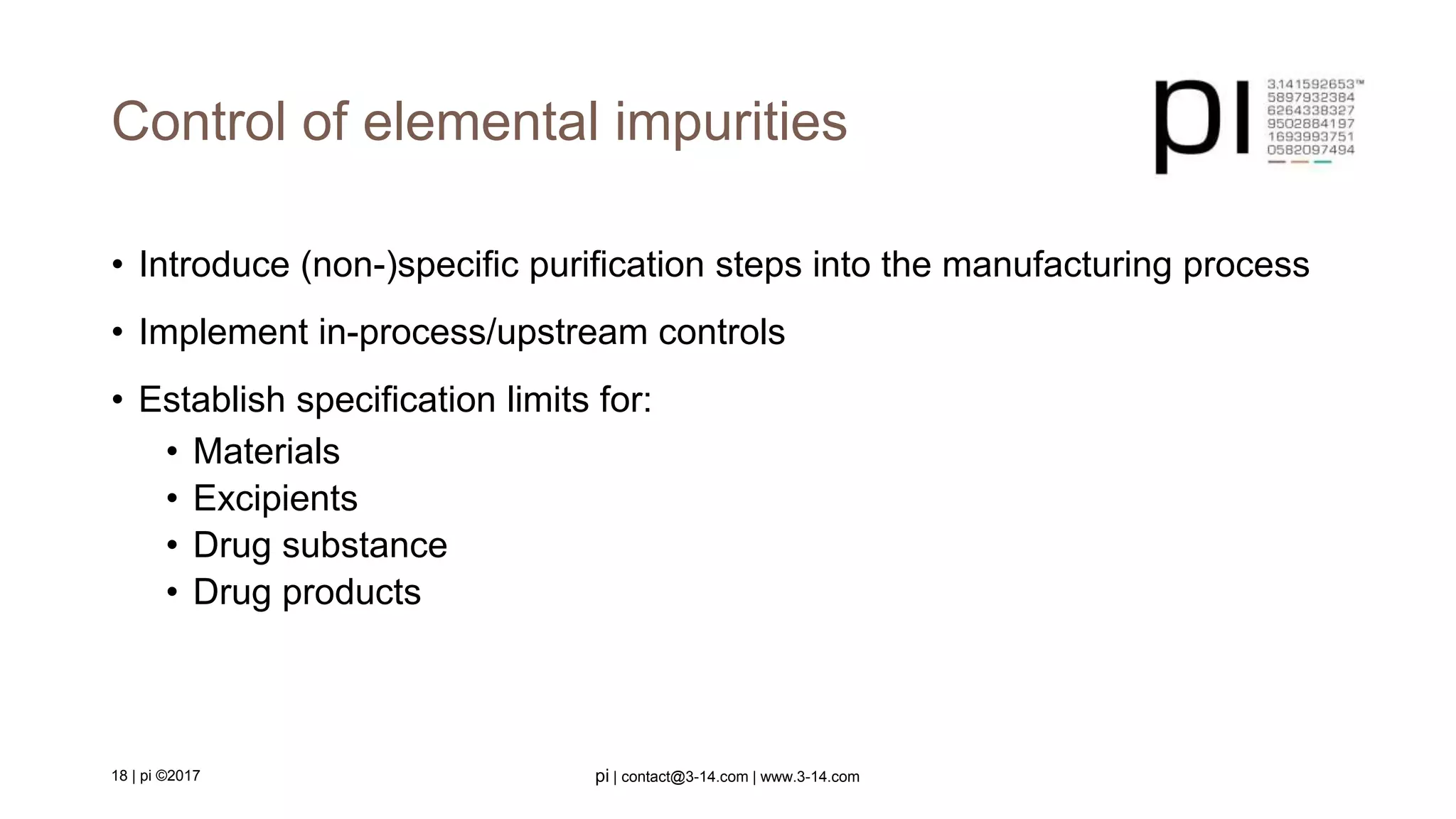 ICH Q3D - Elemental impurities in pharmaceutical products | PDF
