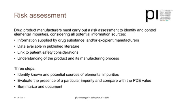 ICH Q3D - Elemental impurities in pharmaceutical products | PDF
