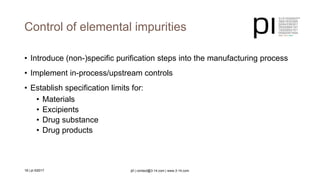 ICH Q3D - Elemental impurities in pharmaceutical products | PDF