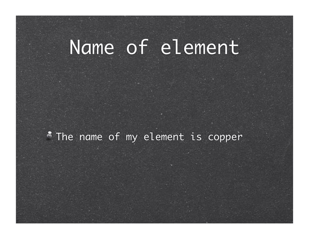 Elemental Profile | PPT