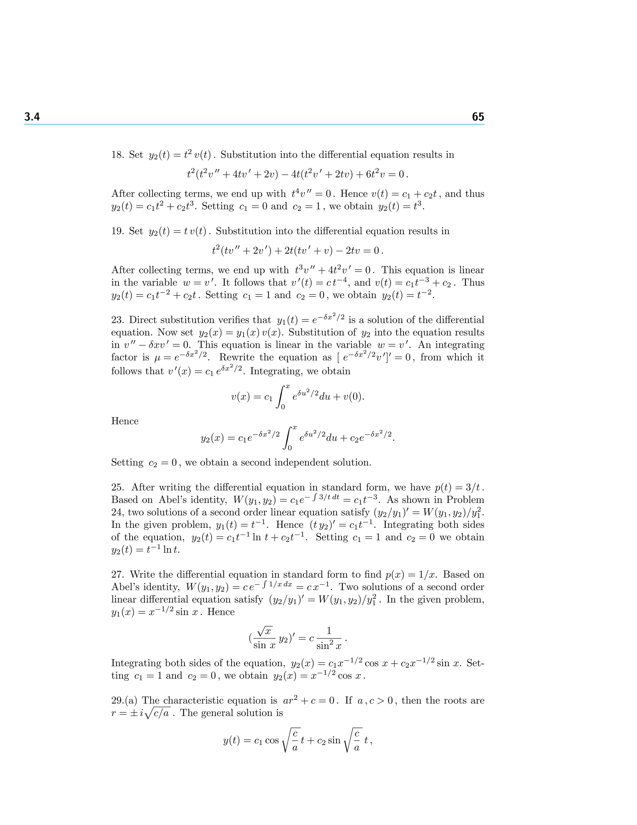 Elementary Differential Equations 11th Edition Boyce Solutions Manual | PDF