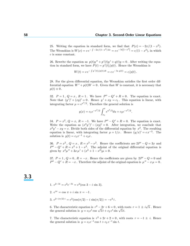 Elementary Differential Equations 11th Edition Boyce Solutions Manual | PDF