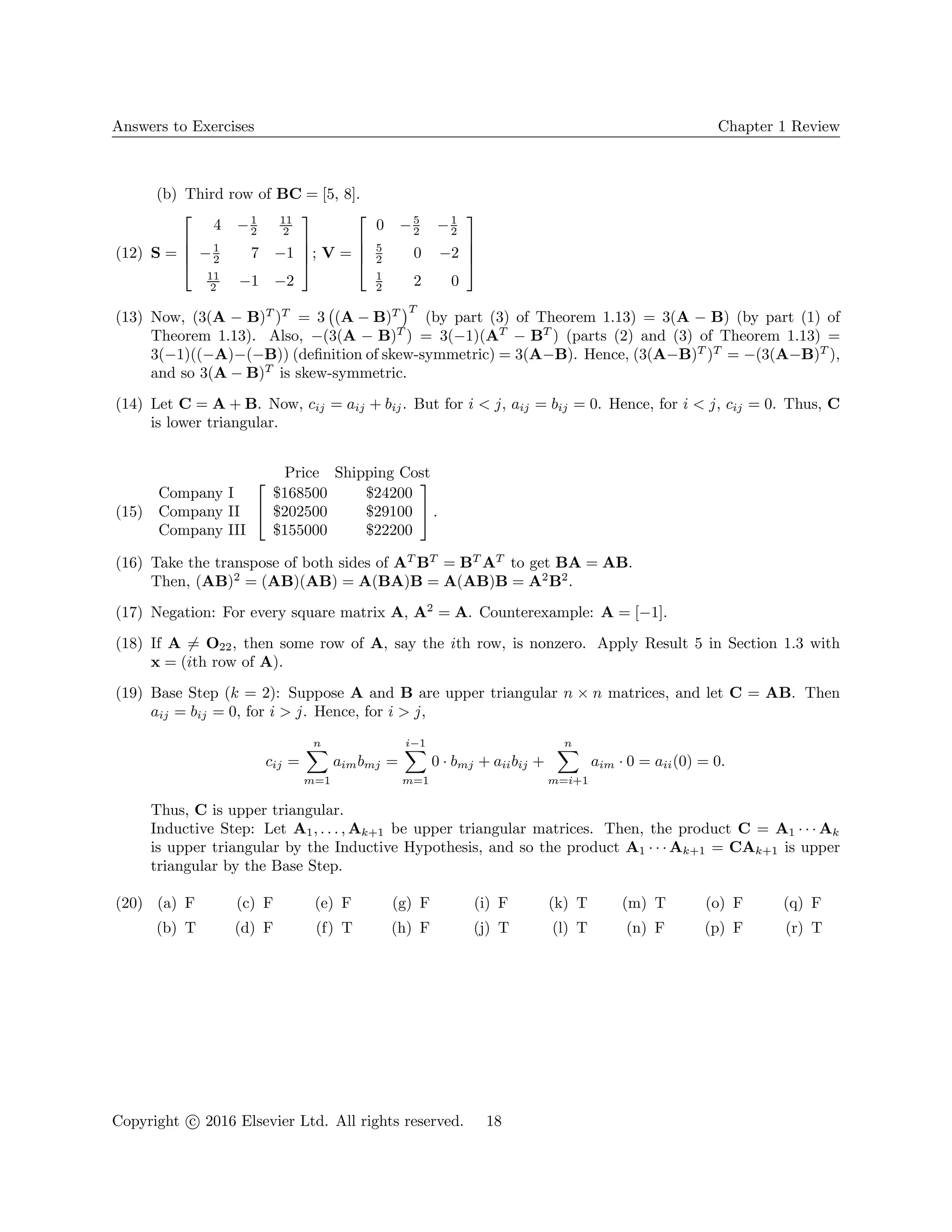 Elementary Linear Algebra 5th Edition Larson Solutions Manual | PDF ...