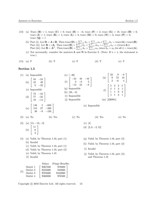 Elementary Linear Algebra 5th Edition Larson Solutions Manual | PDF | Programming Languages ...