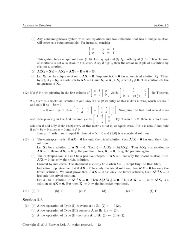 Elementary Linear Algebra 5th Edition Larson Solutions Manual | PDF ...