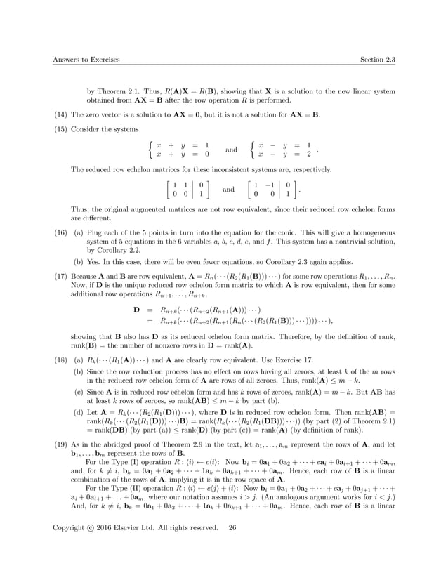 Elementary Linear Algebra 5th Edition Larson Solutions Manual | PDF ...