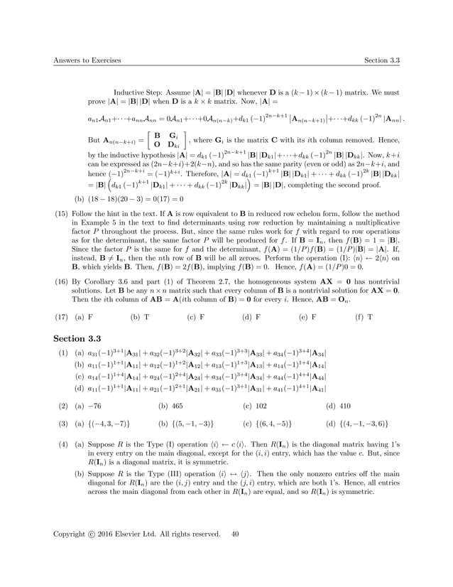 Elementary Linear Algebra 5th Edition Larson Solutions Manual | PDF ...