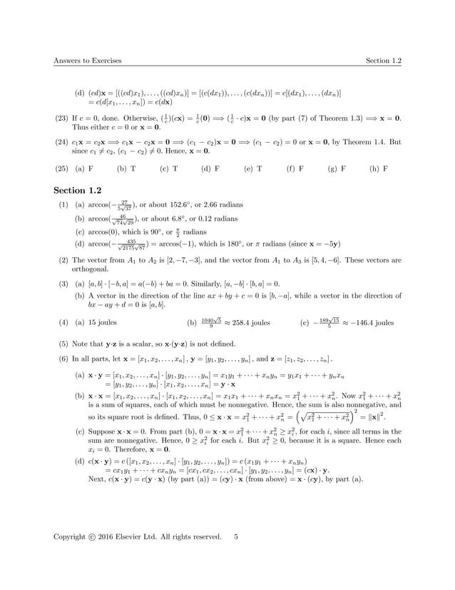 Elementary Linear Algebra 5th Edition Larson Solutions Manual | PDF