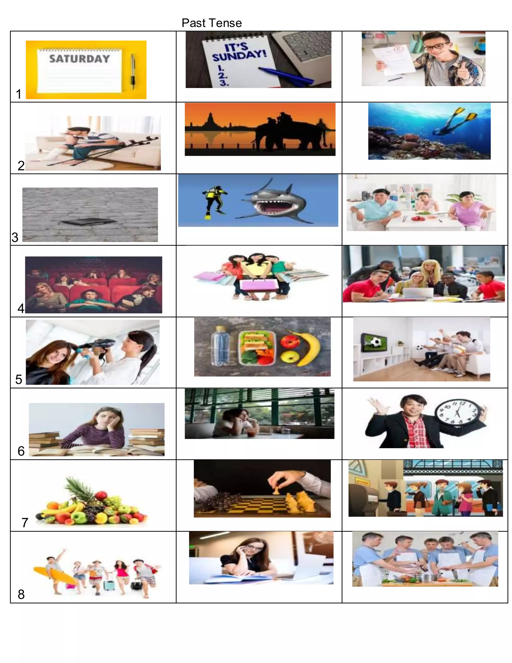 Elementary past-tense-vocabulary | PDF