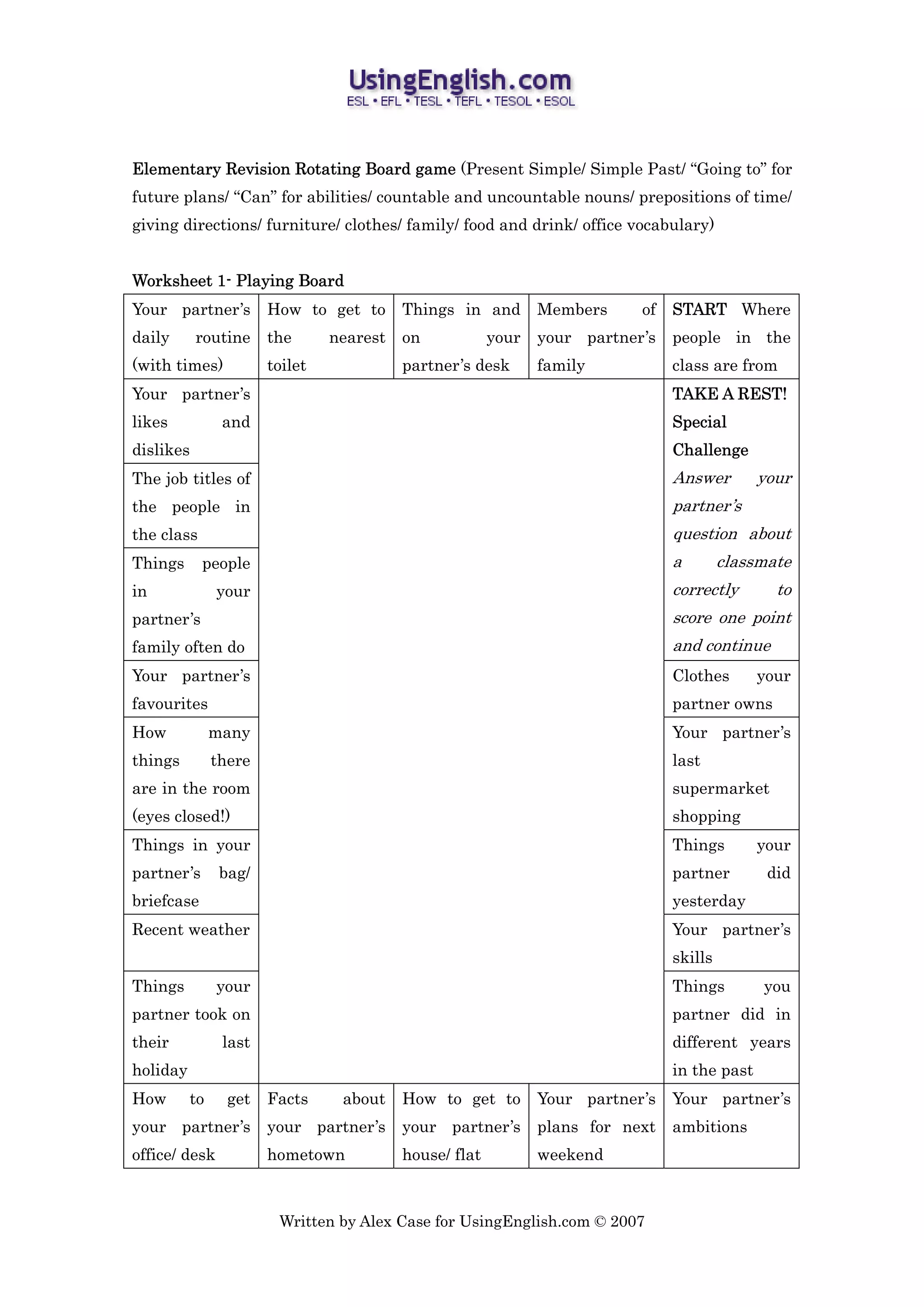 Elementary revision-rotating-board-game | PDF