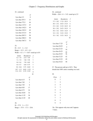 Elementary Statistics A Step Step Approach 10th Edition Bluman ...