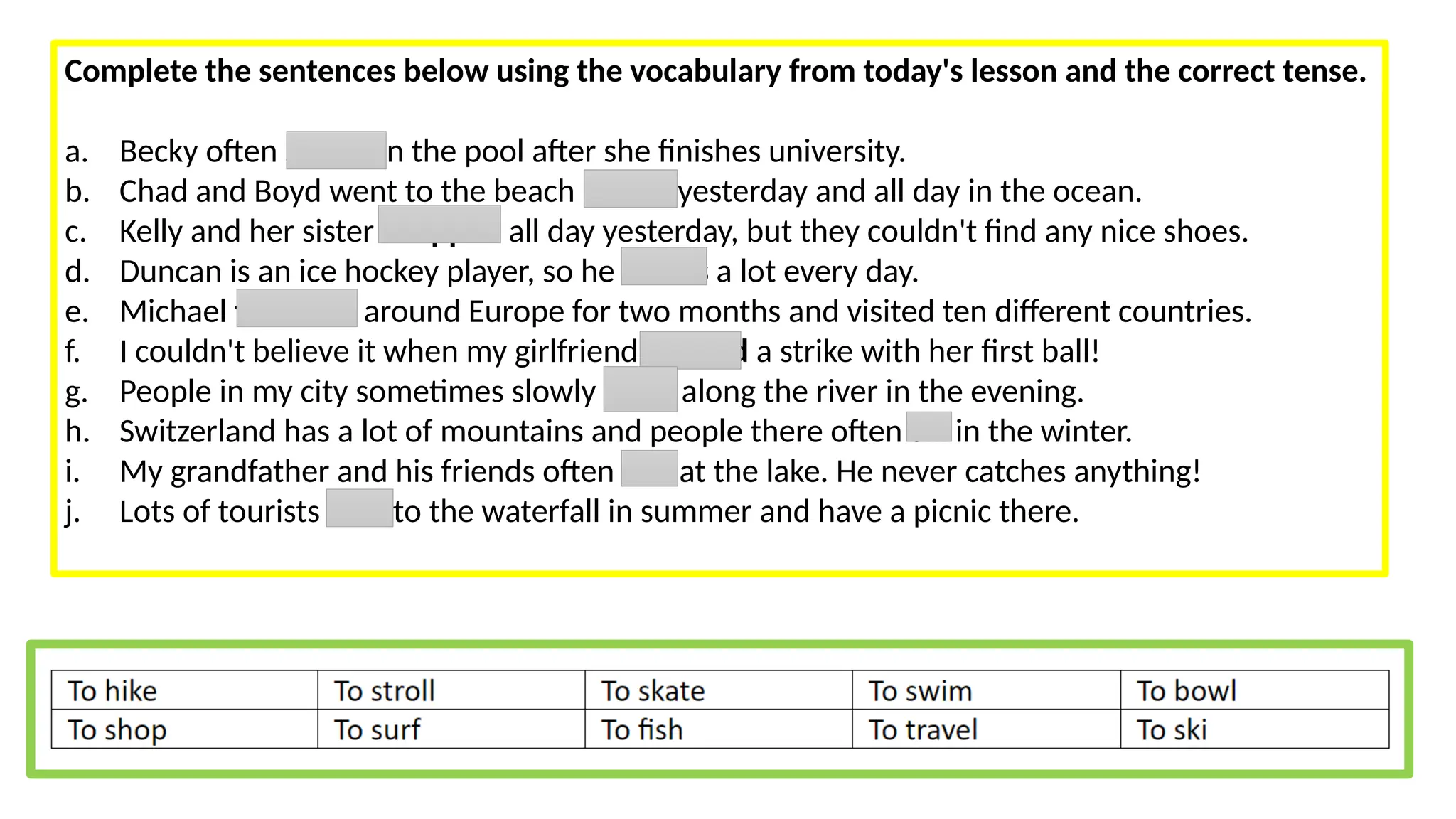 Elementary 1, lesson 13 NEW delexical verb go.pptx