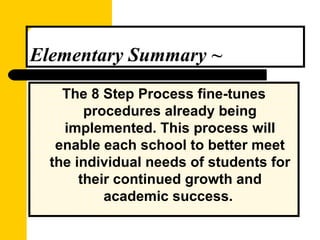 Elementary 8 step process ppt | PPT | Primary Education | Education