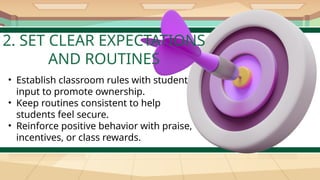 Elementary Classroom Rules Educational Presentation in Colorful Cartoon ...