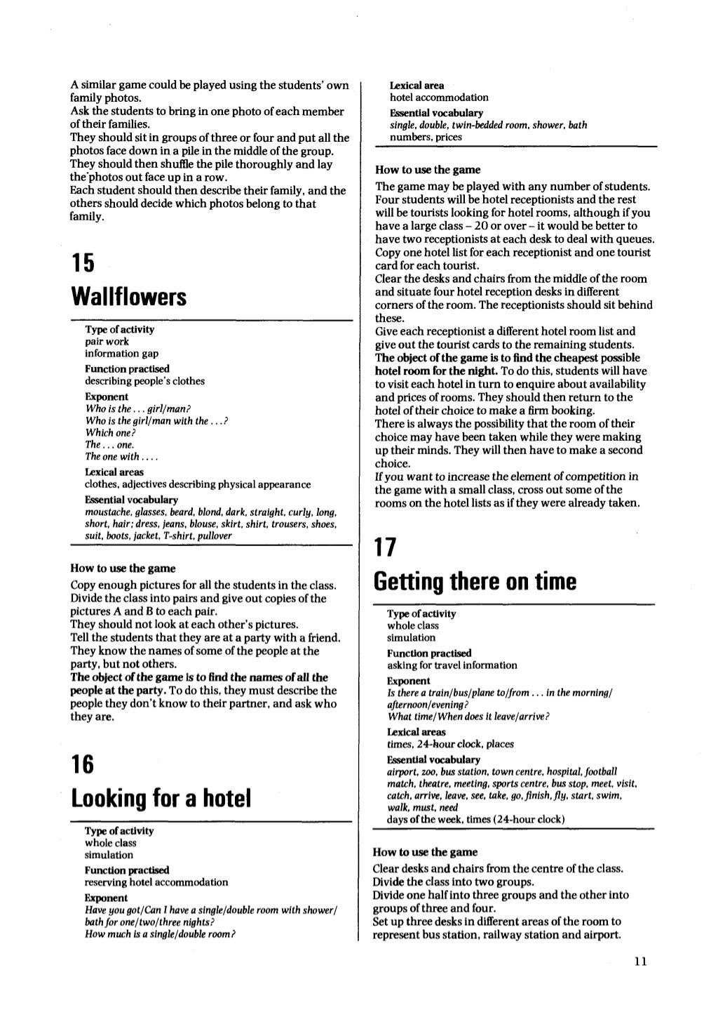 Elementary Communication Games elementary-communication-games