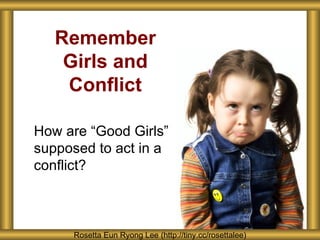 Elementary School Conflict Workshop for Girls | PPT