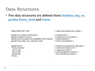 Presentation on Elementary Data Link Protocols | PPTX