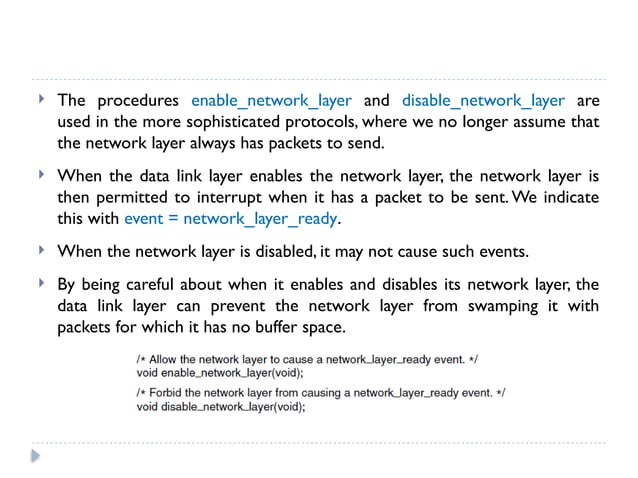 Presentation on Elementary Data Link Protocols | PPTX