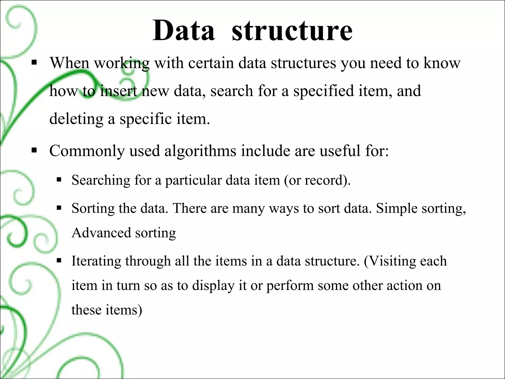 Elementary data organisation | PPT